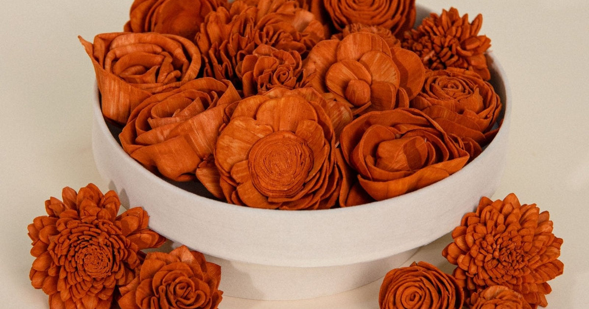 25-Pack of Terracotta-Colored Mixed Flowers – Sola-Flowers