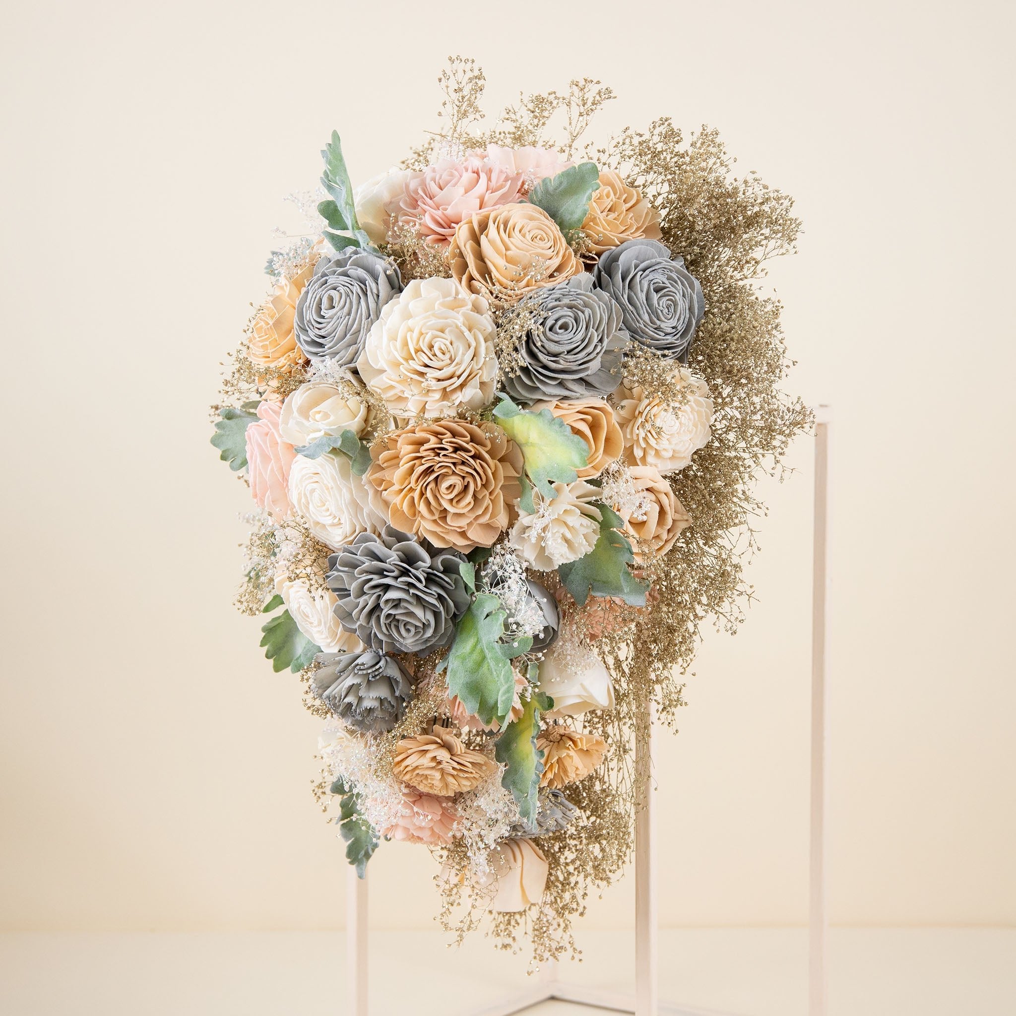 Extra Large Cascade Bouquet - All That Glam – Sola Wood Flowers