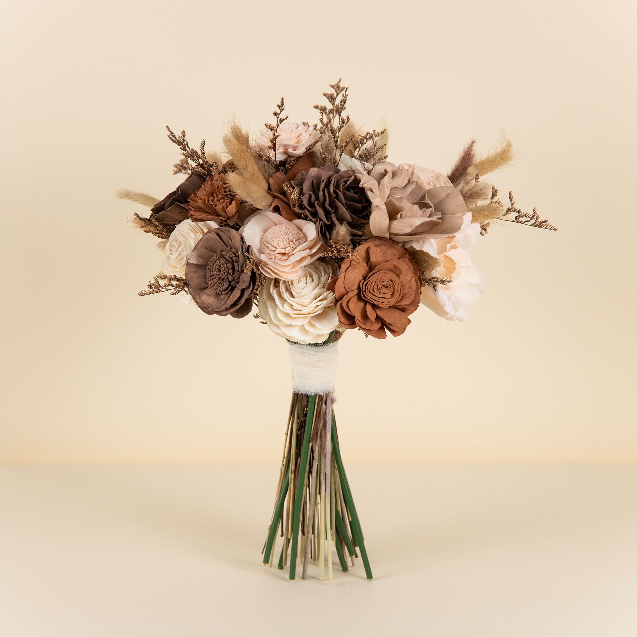 Luxe Amber Bridesmaid Bouquet – Sola Wood Flowers