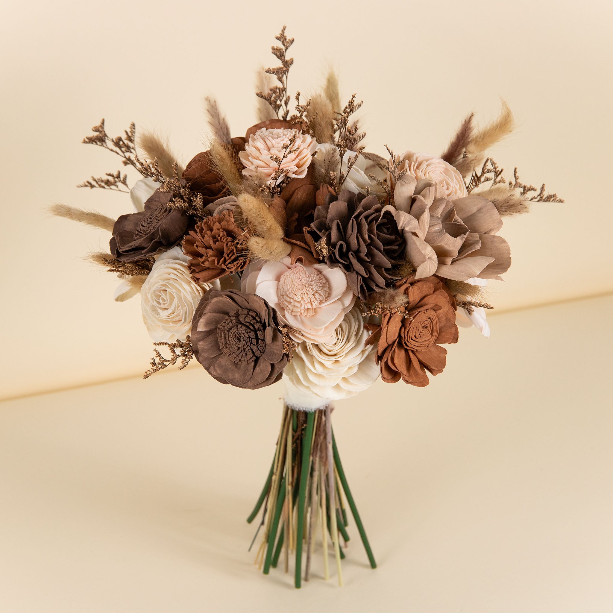 Luxe Amber Bridesmaid Bouquet – Sola Wood Flowers