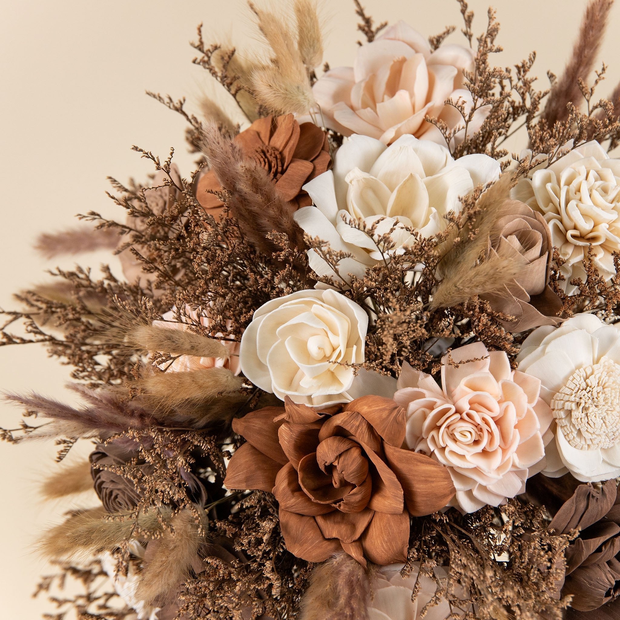 Luxe Amber Cascade Bouquet – Sola Wood Flowers