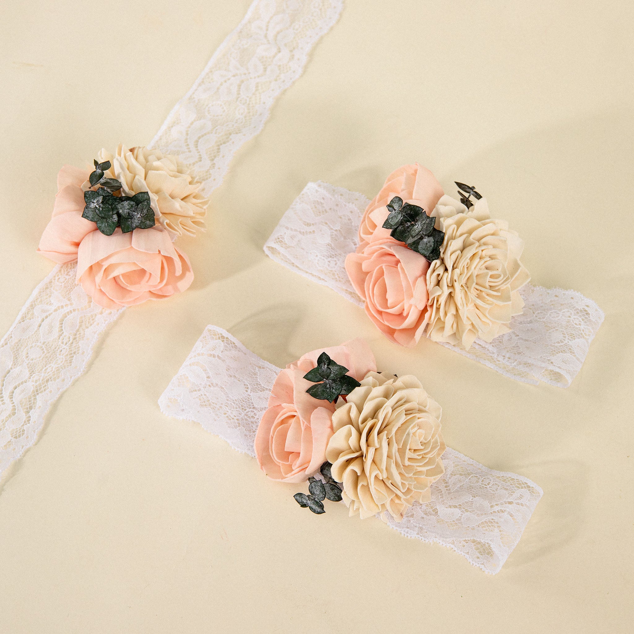 Blush Beauty Corsage (Set of 3) – Sola Wood Flowers