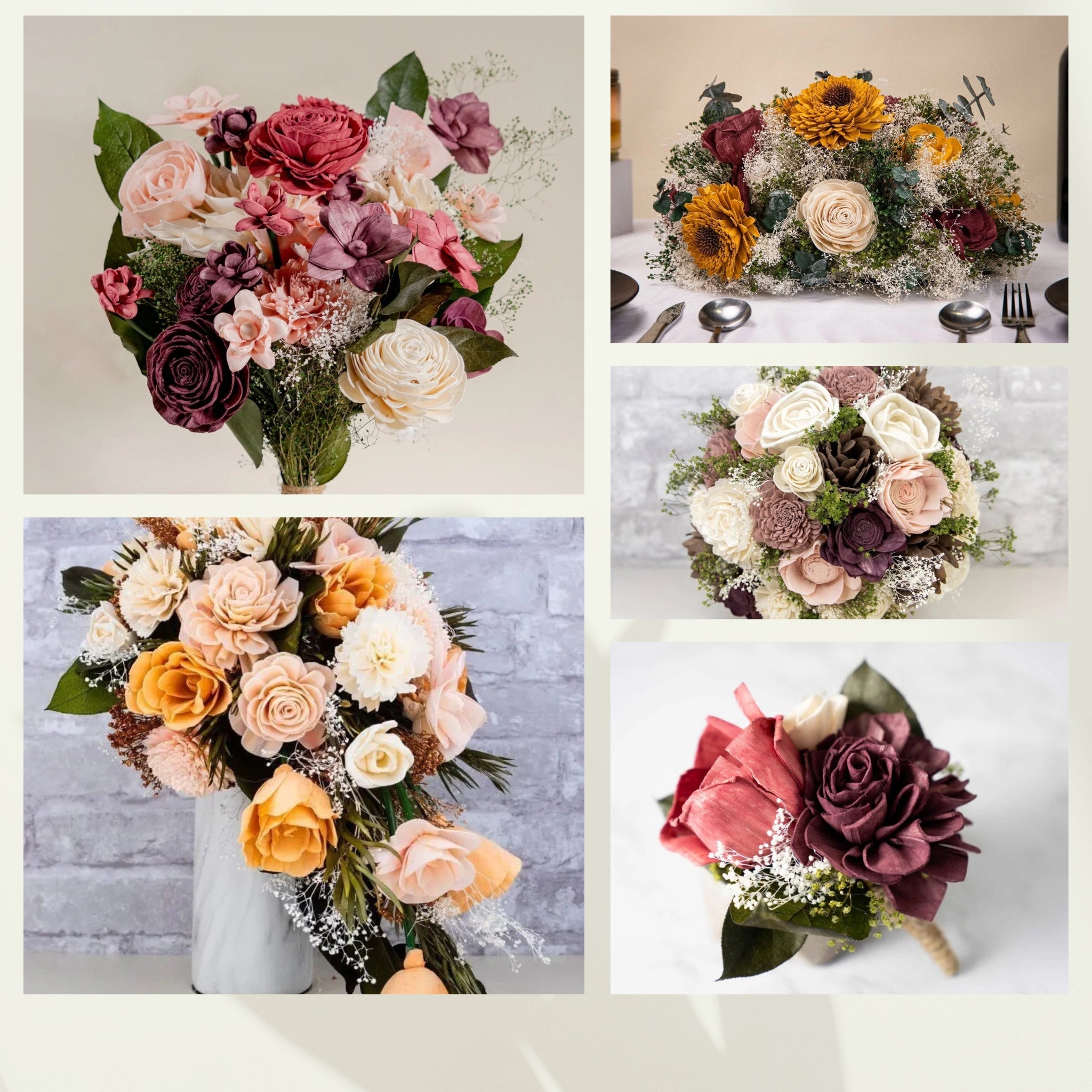 Custom Wedding Flowers – Sola Wood Flowers