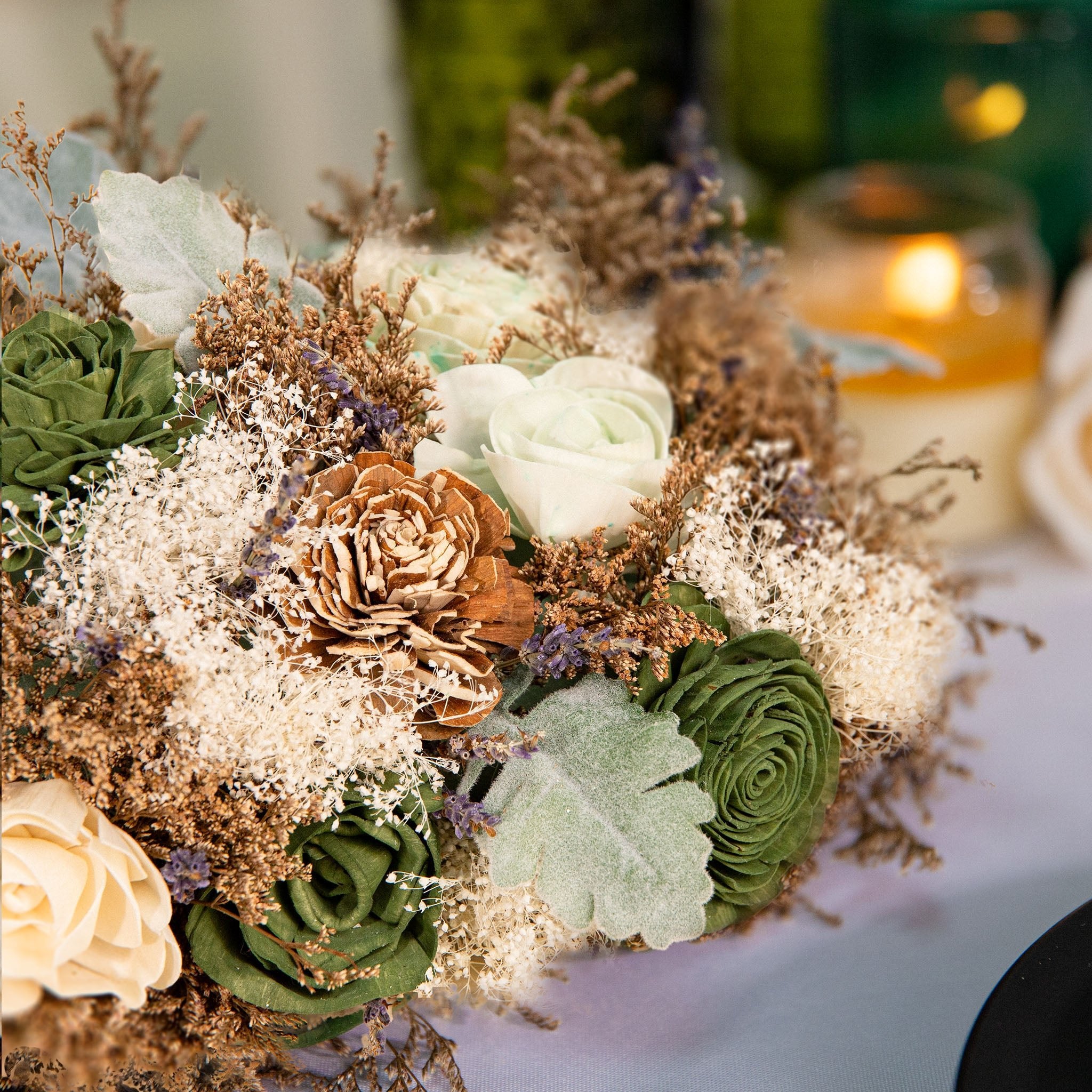 Wild Style Silver Sage Centerpiece – Sola-Flowers
