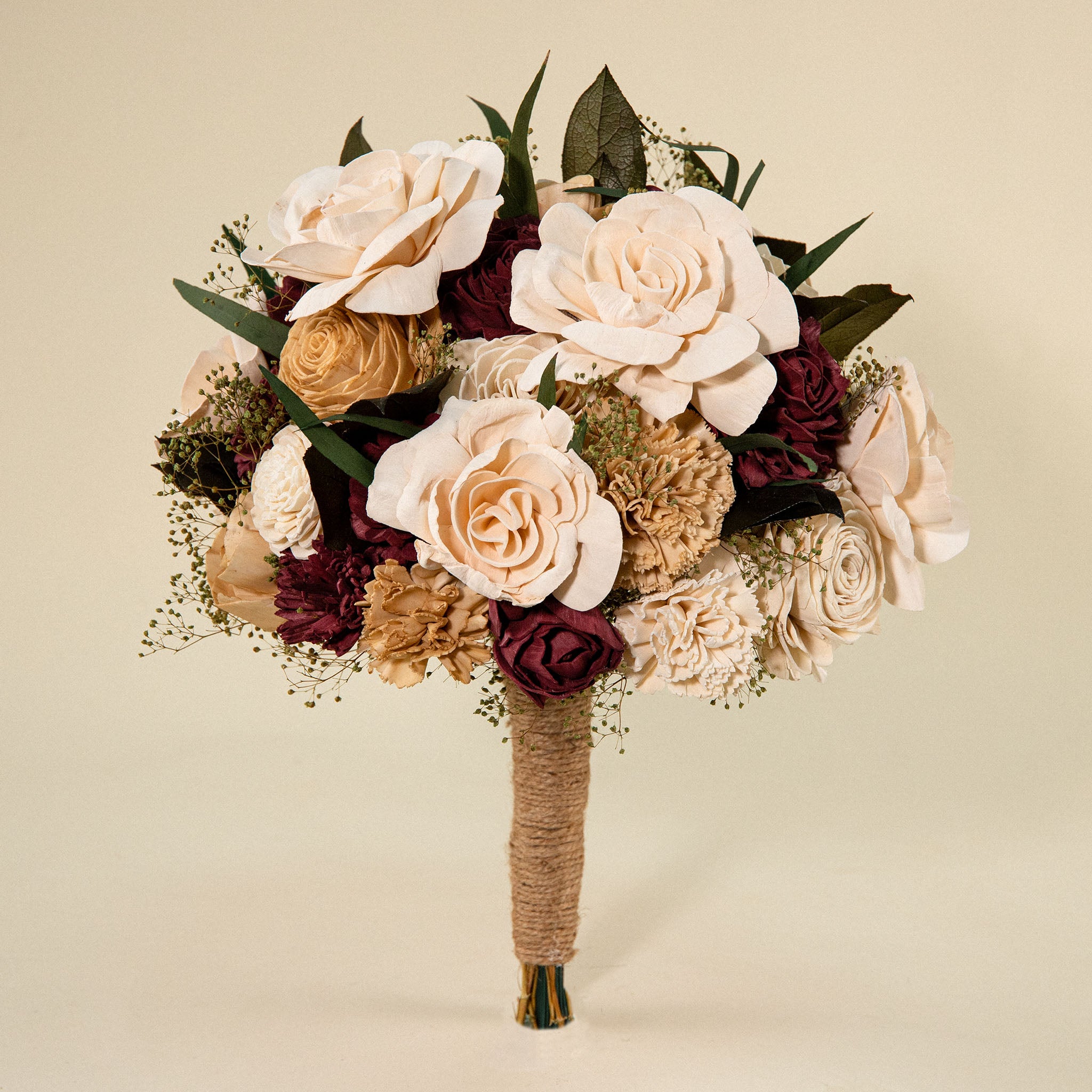 Carnation And Gardenia Bridal Bouquet Luxury Sustainable Wedding