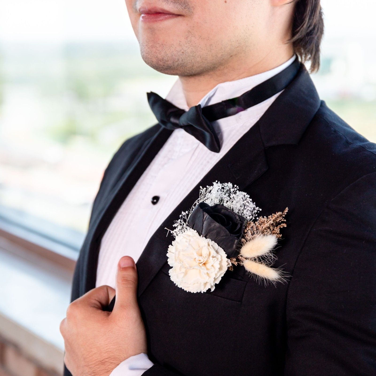 Retro Modern Boutonniere (Set Of 3) – Sola-Flowers