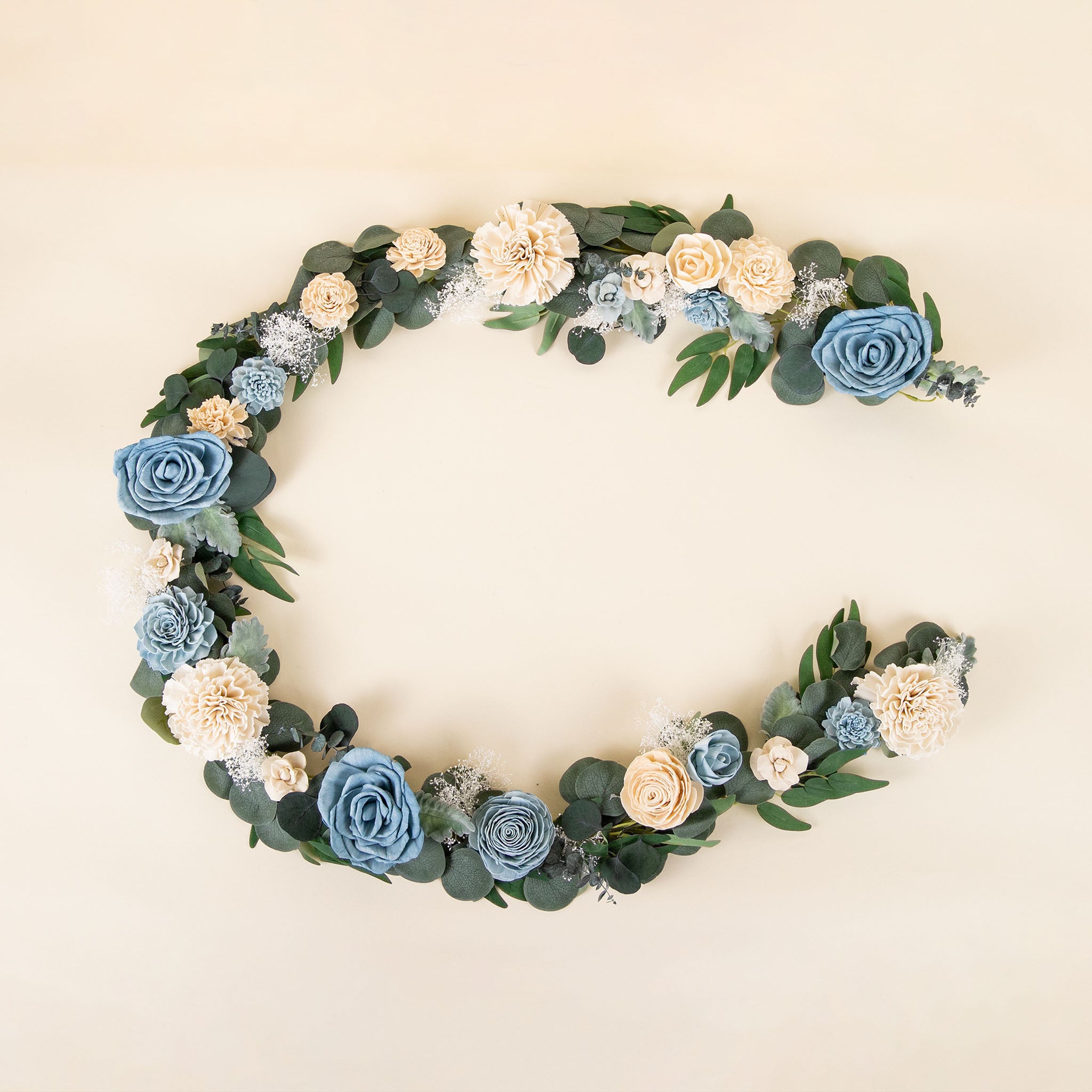 Luxe Ivory Garland – Sola Wood Flowers