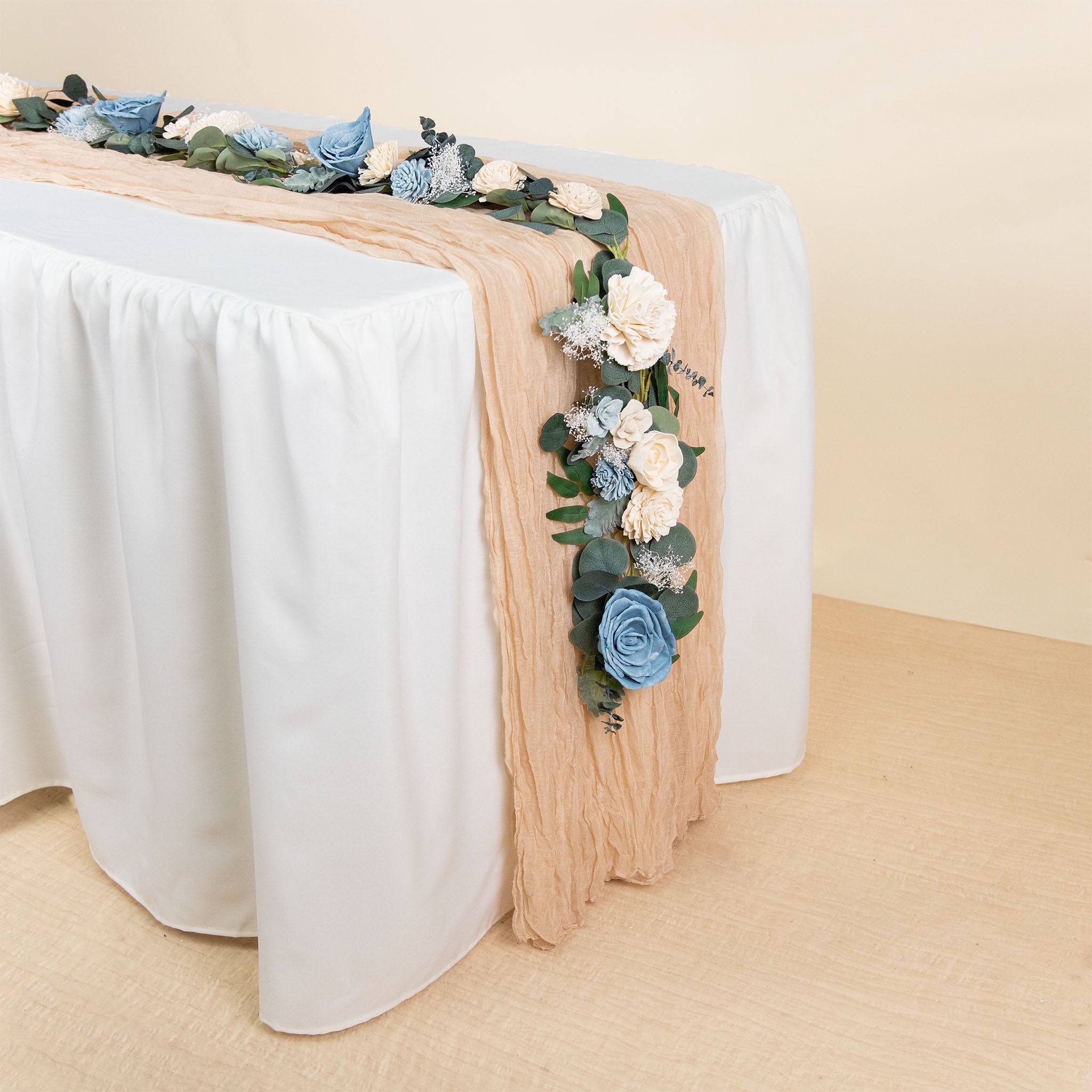 Luxe Ivory Garland – Sola Wood Flowers