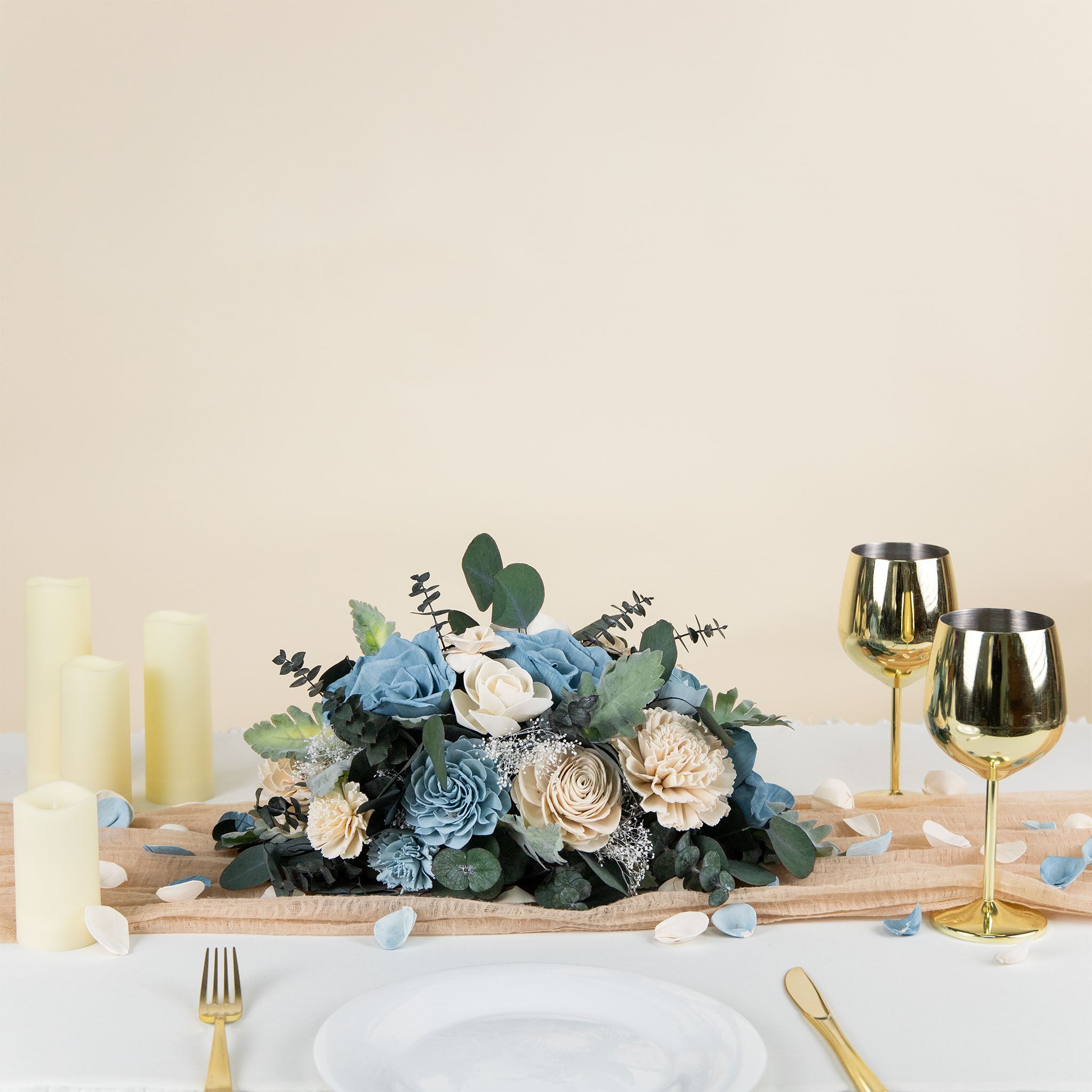 Wild Style Luxe Ivory Centerpiece* – Sola Wood Flowers