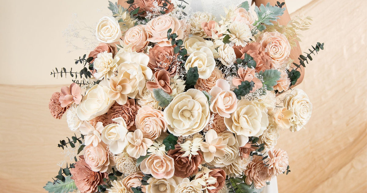 Luxe Blush Bridal Bouquet – Sola Wood Flowers