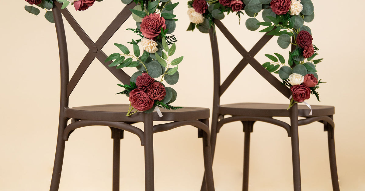 Romance Hanging Chair Back Decoration – Sola Wood Flowers