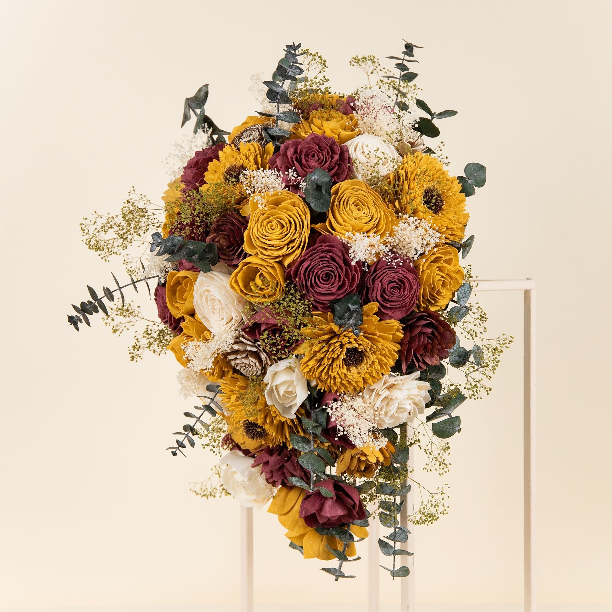 Extra Large Cascade Bouquet - Sunflower Daze – Sola Wood Flowers