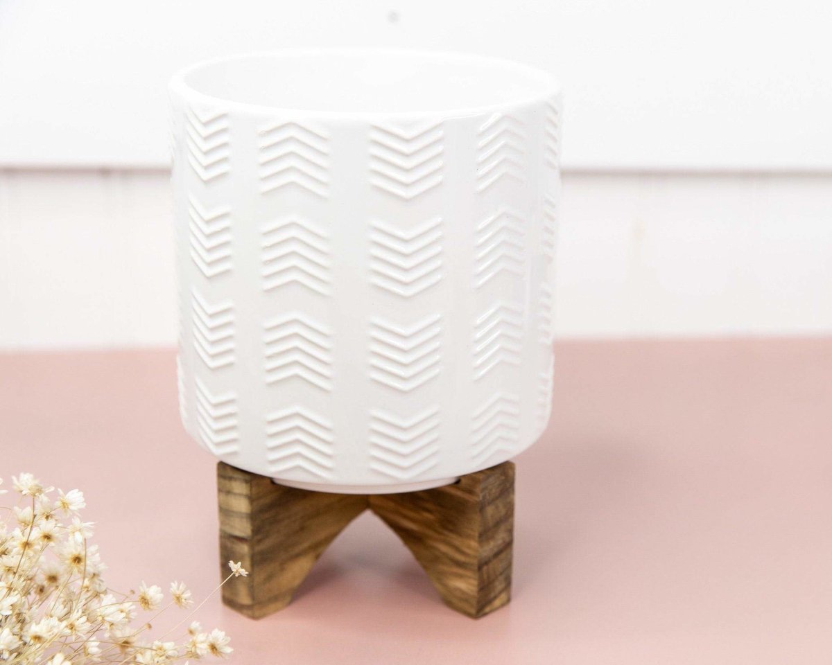 Boho Ceramic Pots With Stand – Sola Wood Flowers