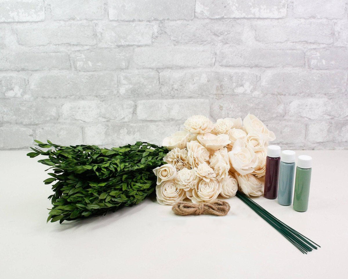 Boxwood Bridal Bouquet – Sola-Flowers