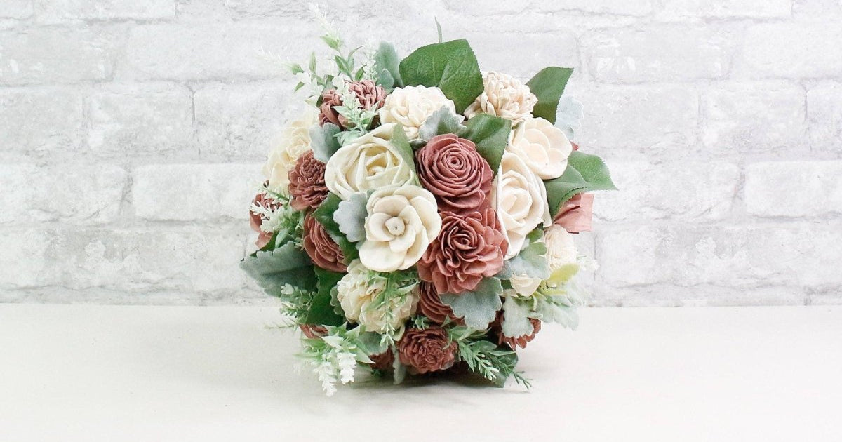 Cinder Rose Bridal Bouquet* – Sola-Flowers