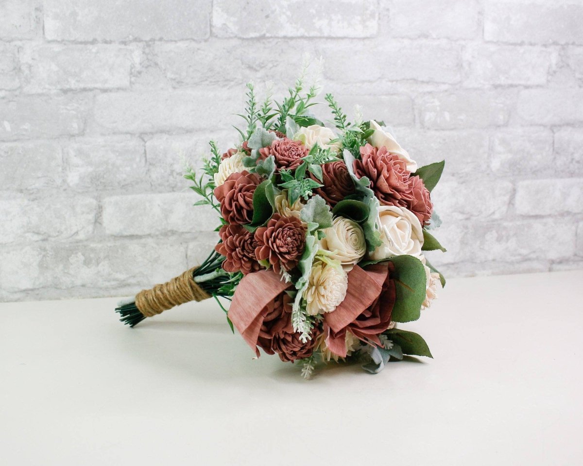 Cinder Rose Bridal Bouquet – Sola-Flowers