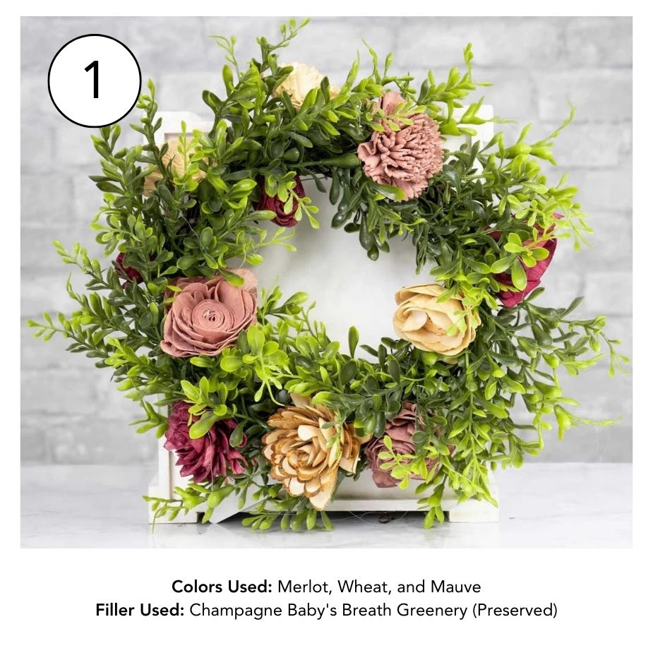 Custom Small Wreath – Sola Wood Flowers