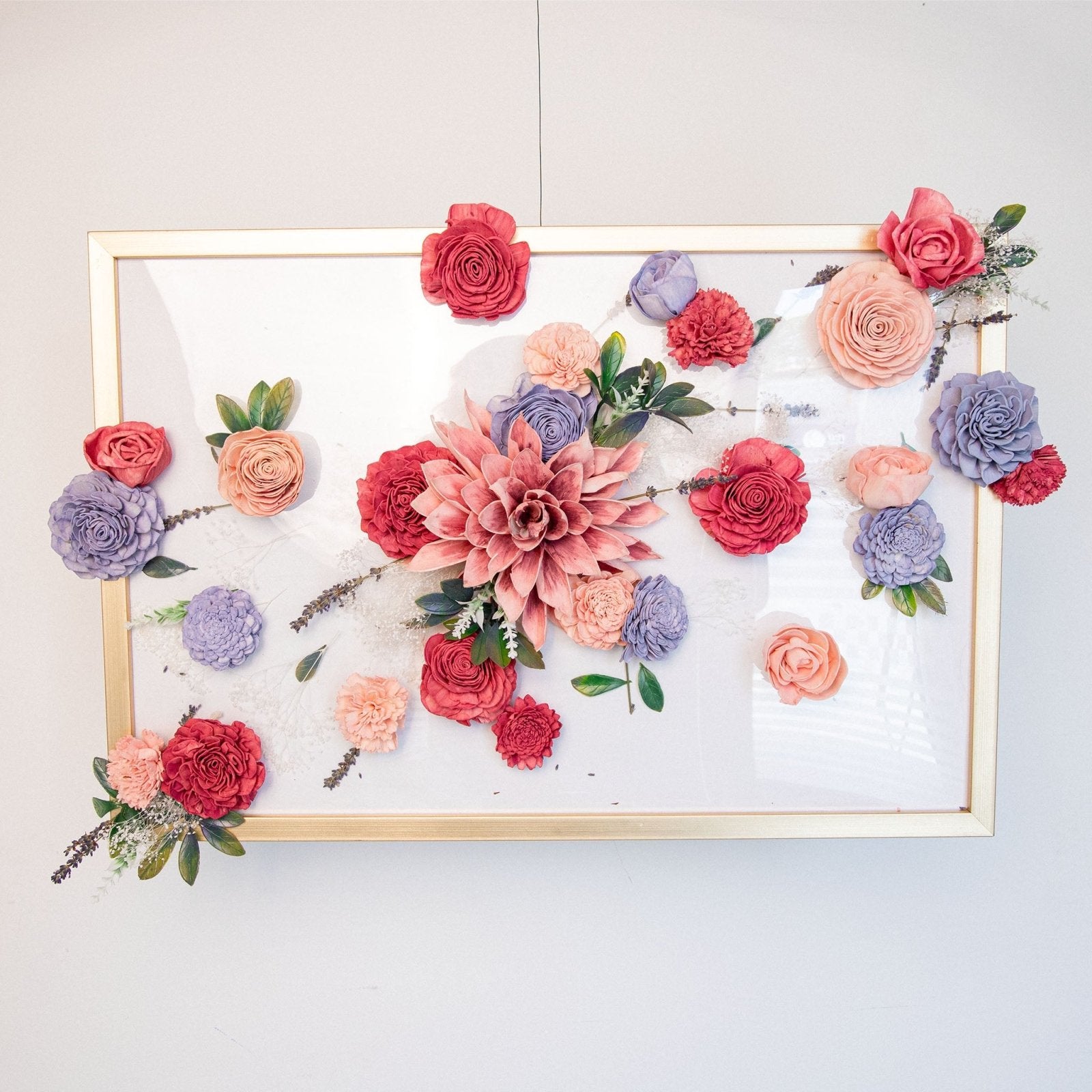 DIY Frame Flower Art – Sola-Flowers