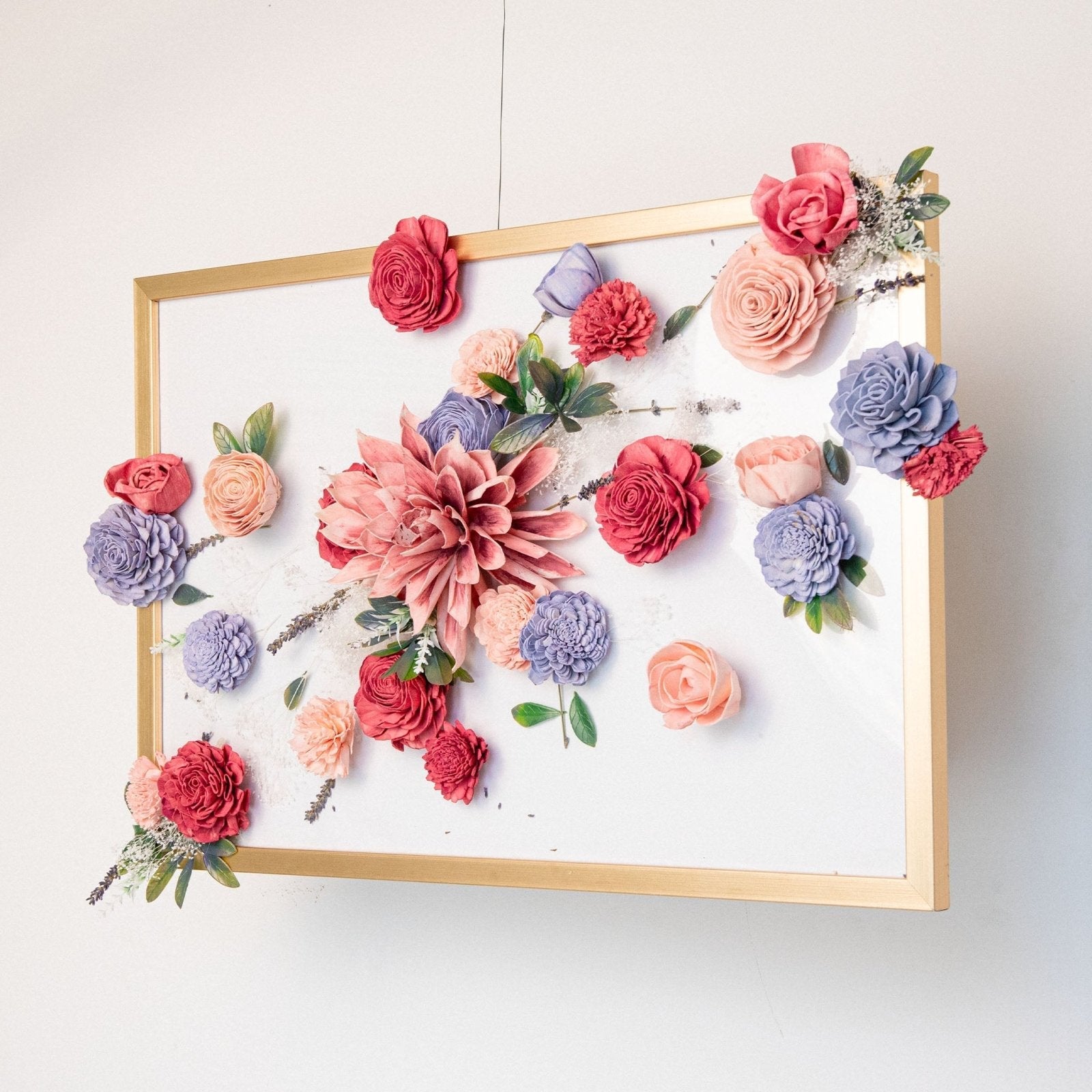 DIY Frame Flower Art – Sola-Flowers