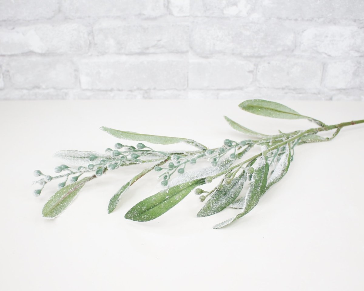 Faux Flocked Mimosa Spray – Sola-Flowers