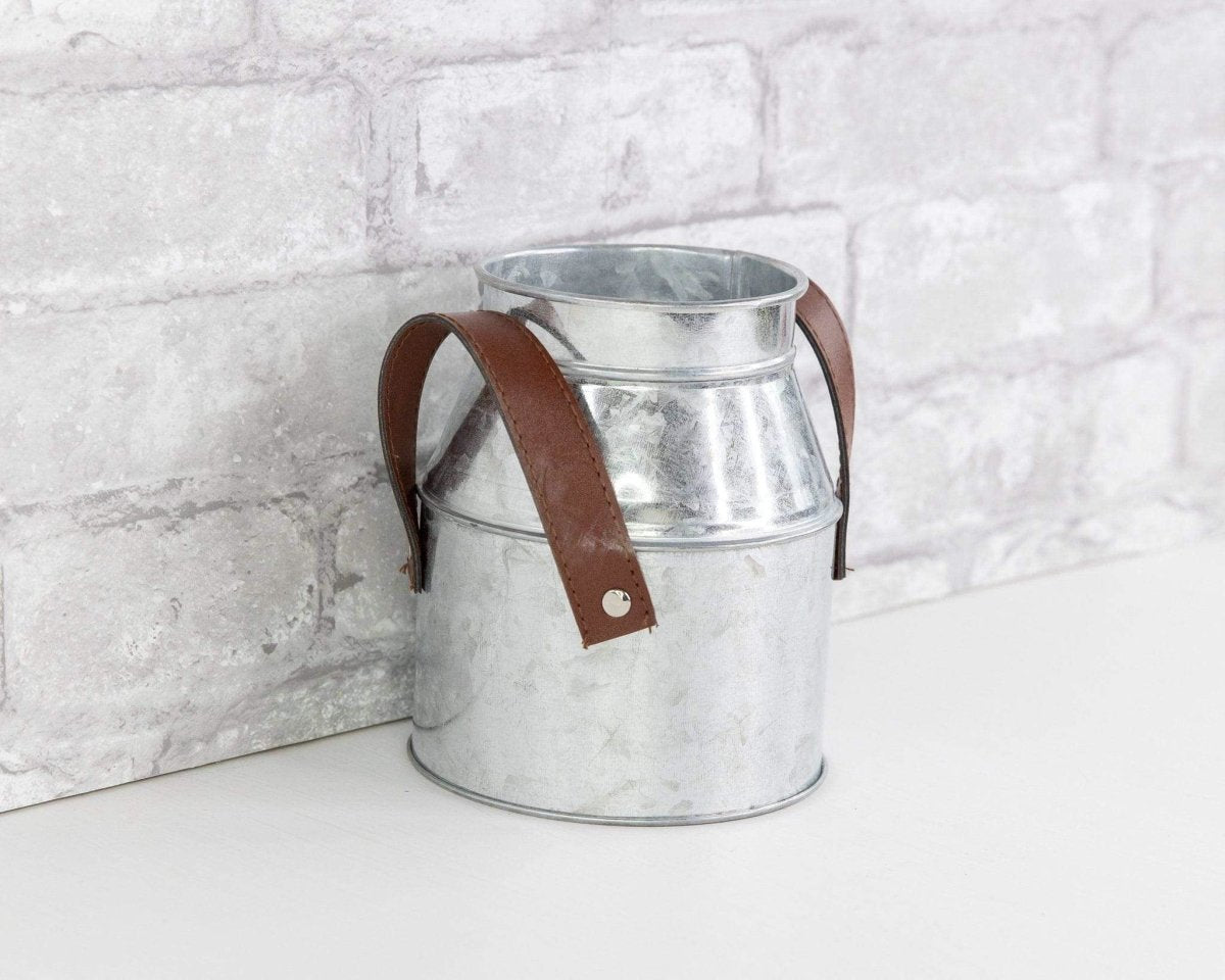 Galvanized Milk Bucket w/ Handles (Multiple Sizes) – Sola Wood Flowers