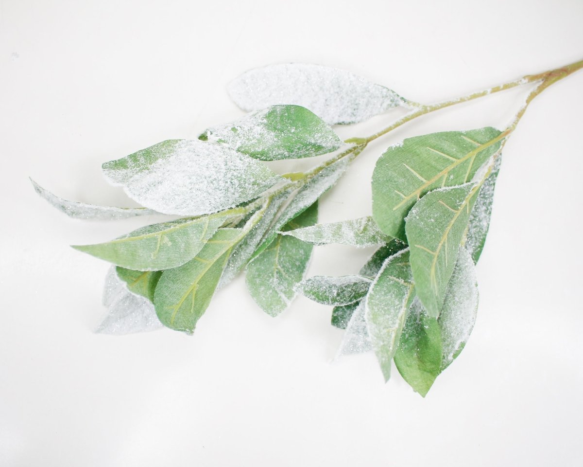 Glitter Flocked Croton Spray – Sola Wood Flowers