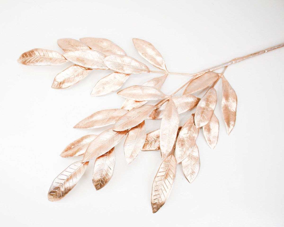 Metallic Bay Leaf Spray - Gold – Sola Wood Flowers