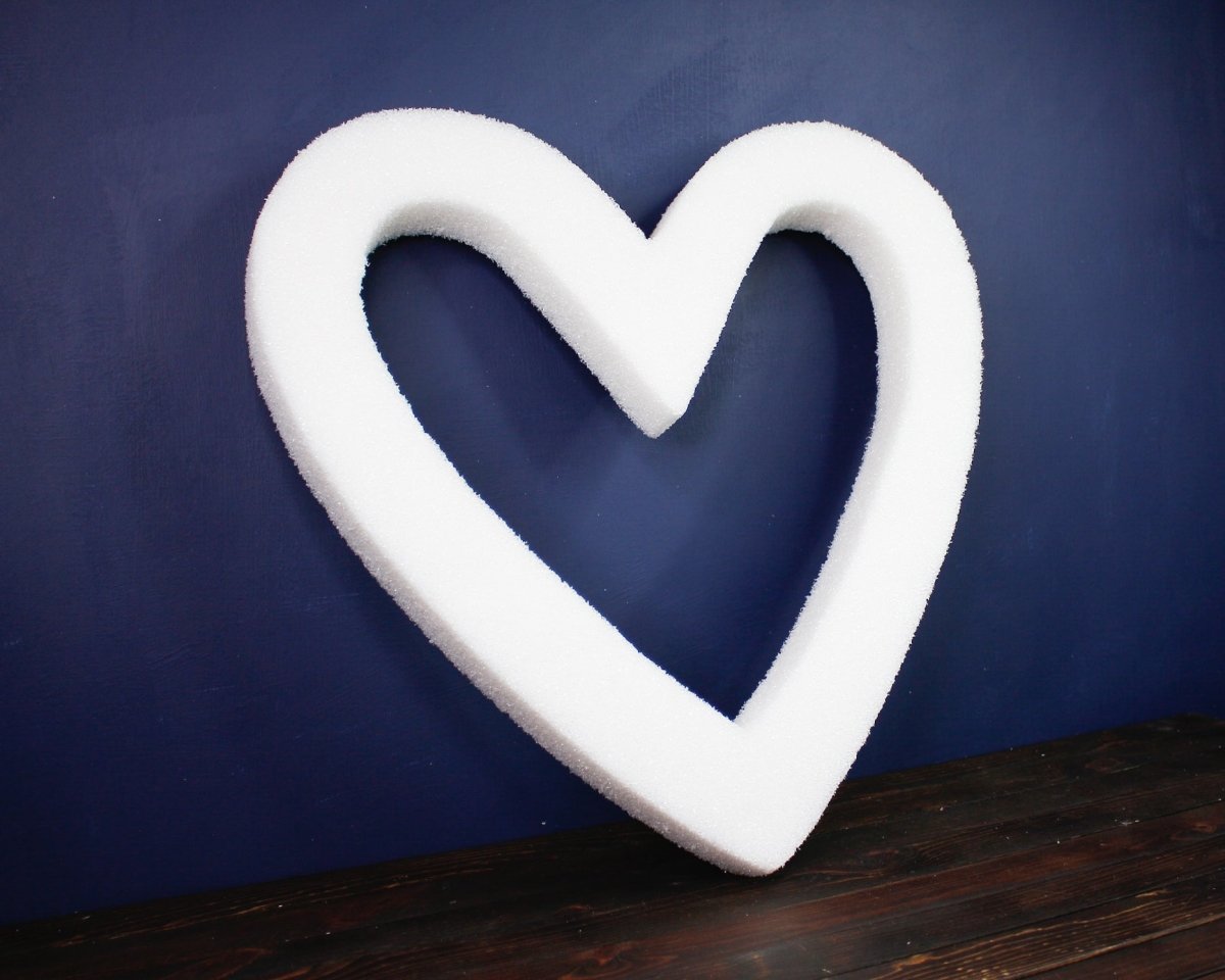 Open Foam Heart (Multiple Sizes) – Sola-Flowers