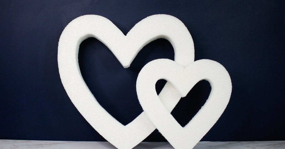 Open Foam Heart (Multiple Sizes) – Sola-Flowers