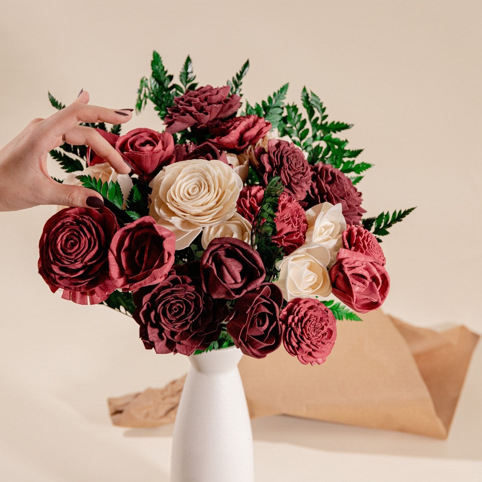 Passion Loose Flower Finished Bouquet – Sola Wood Flowers