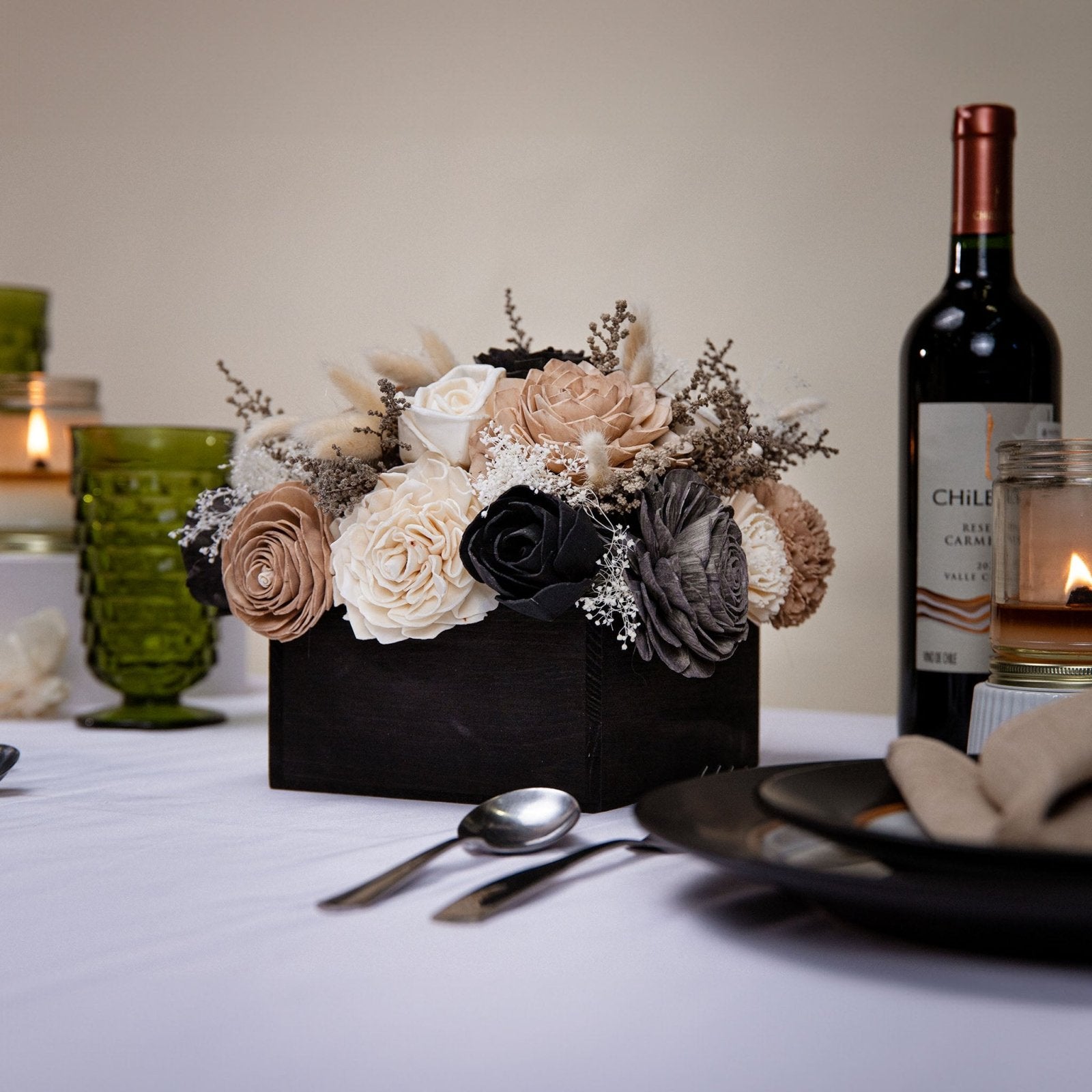 Retro Modern Wedding Centerpiece – Sola-Flowers