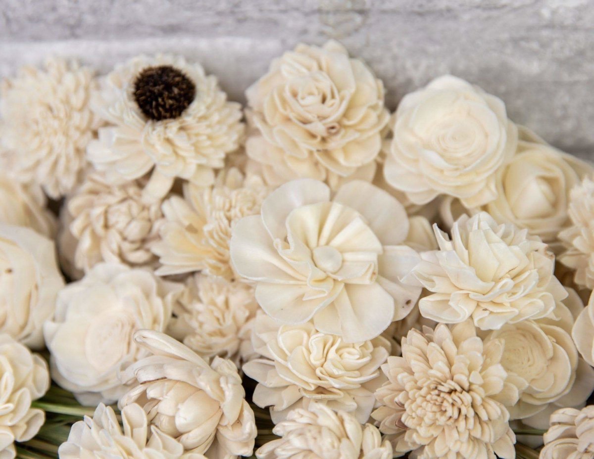 Rustic Chic Bridal Bouquet – Sola Wood Flowers