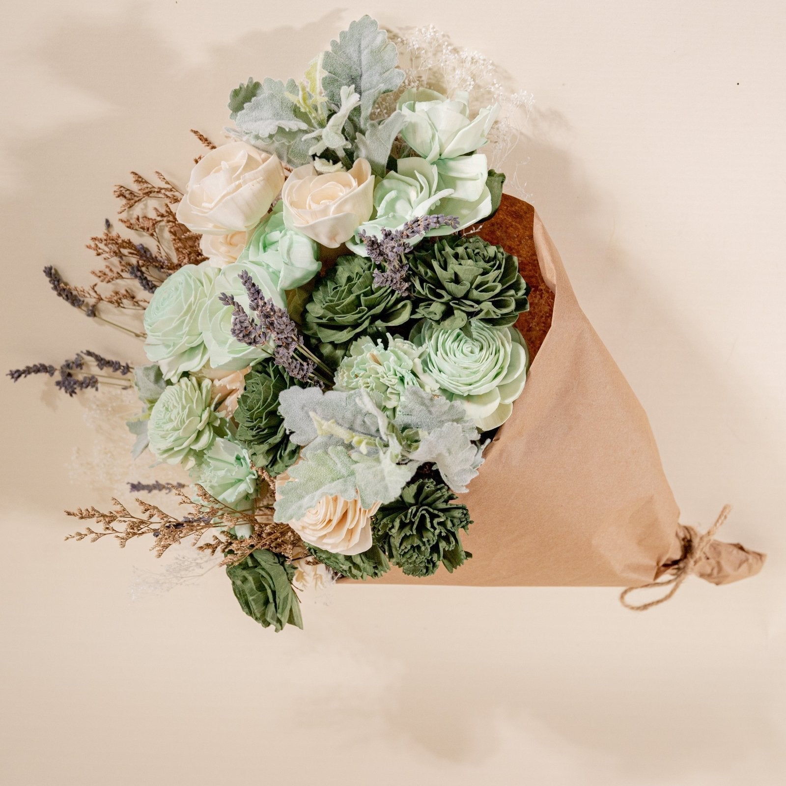 Sage Meadows Loose Flower Finished Bouquet – Sola Wood Flowers