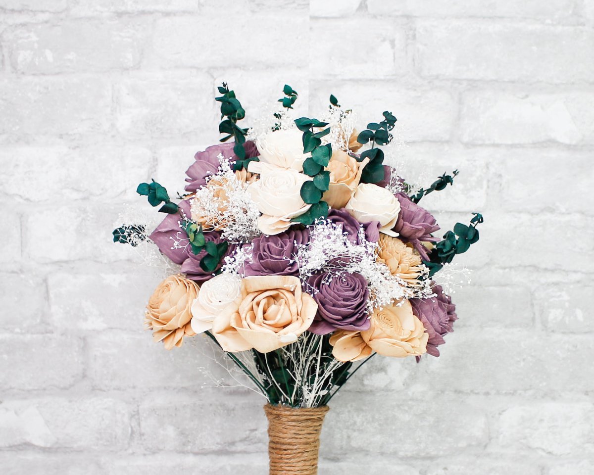 Tie The Knot Bridal Bouquet – Sola Wood Flowers