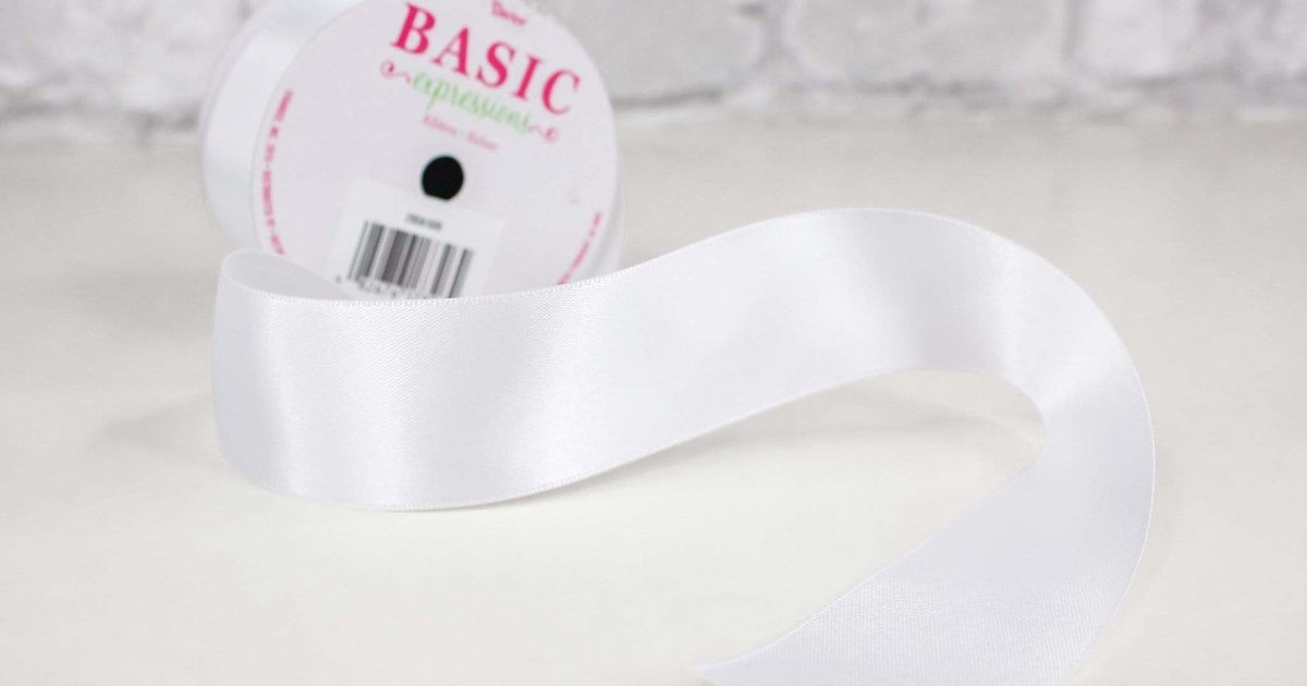 White Satin Ribbon – Sola-Flowers